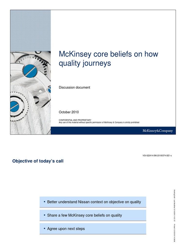 Quality - MCK Core Beliefs | PDF | Performance Indicator | Quality ...