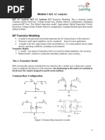 BJT T Model | PDF | Bipolar Junction Transistor | Electromagnetism