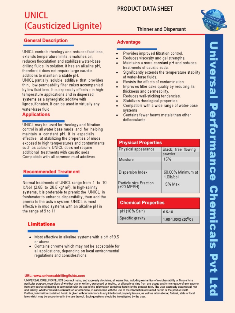 Universal's Unicl (Causticized Lignite) - 1 | PDF | Toxicity | Silicon ...