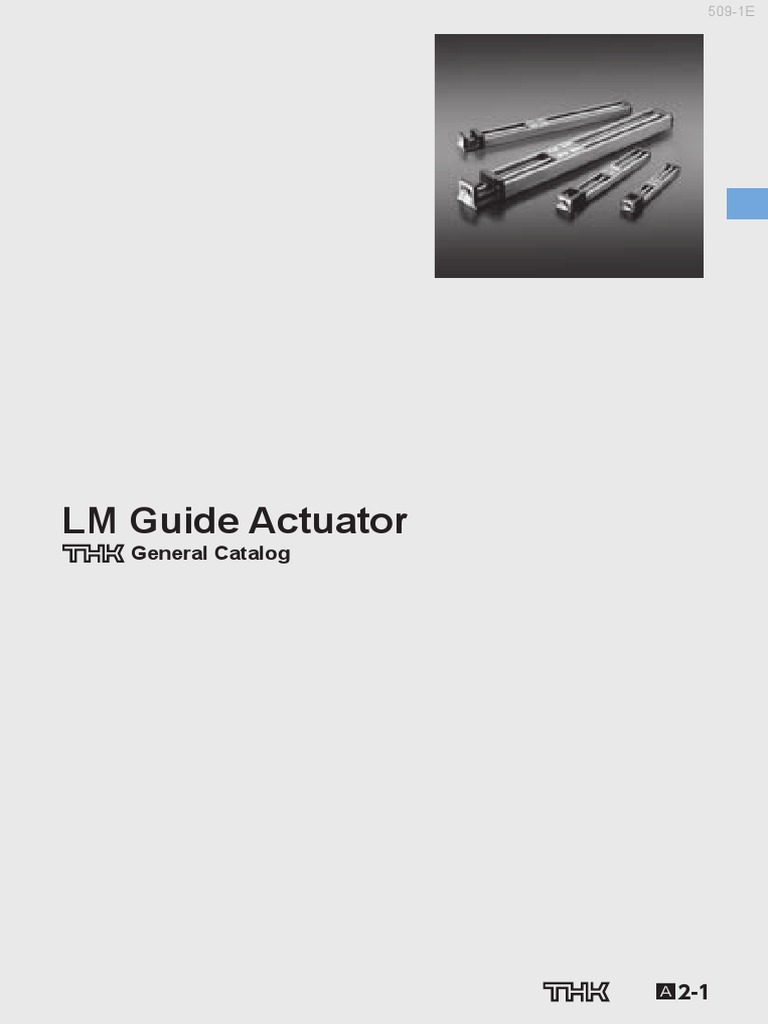 THK LMGuideActuator PDF | PDF | Propeller | Friction