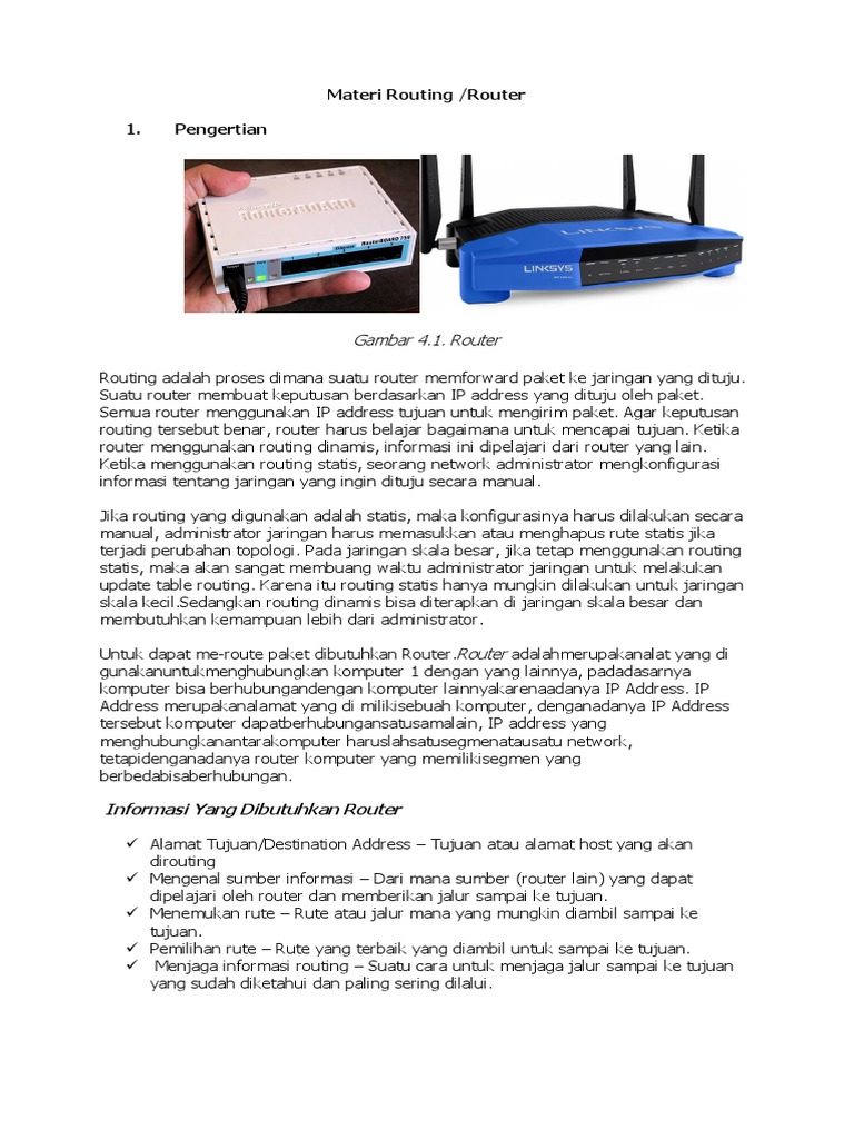 Materi ROUTING | PDF