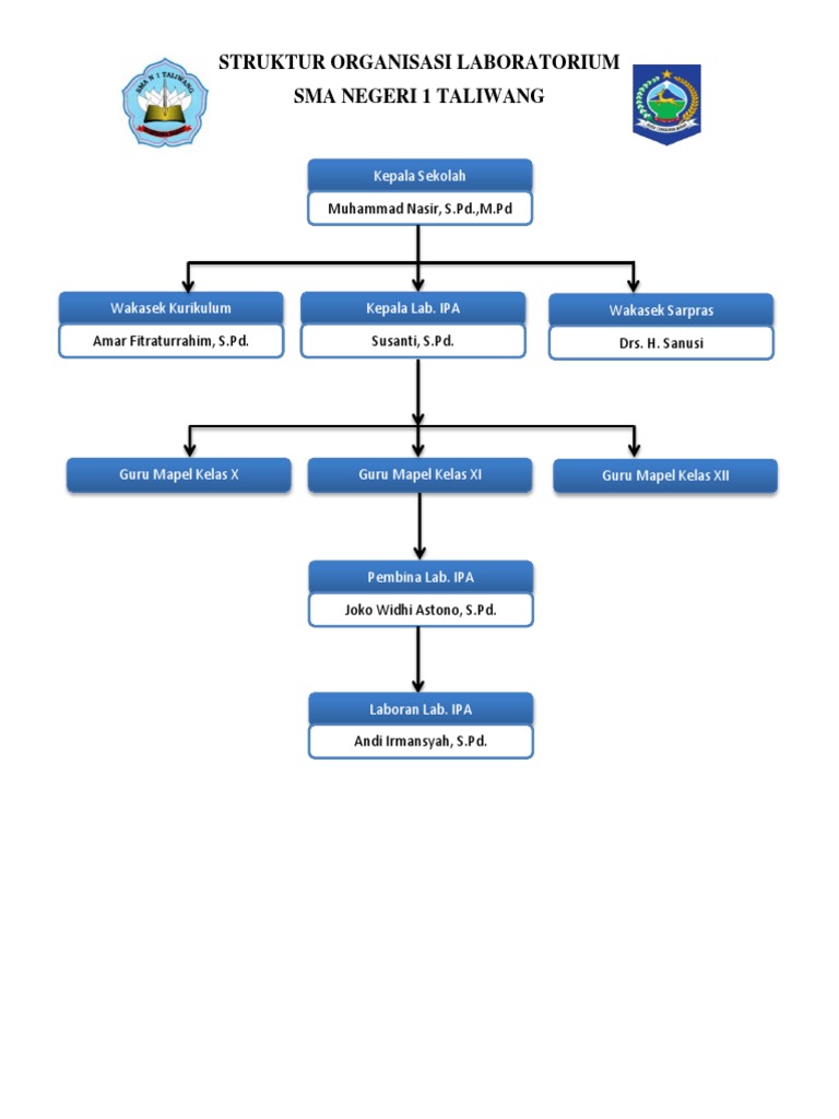 Struktur Organisasi Laboratorium | PDF