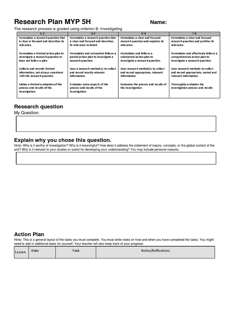 Action Plan | PDF | Question | Evaluation