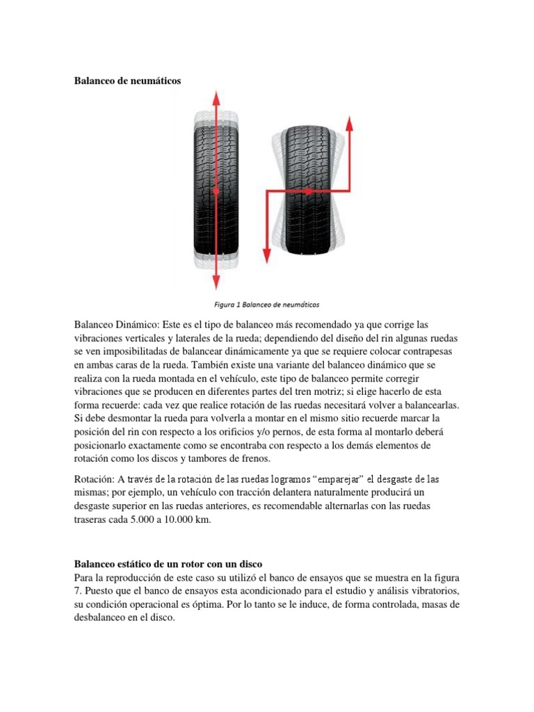 Técnicas de Balanceo de Neumáticos | PDF | Neumático | Tecnología de ...