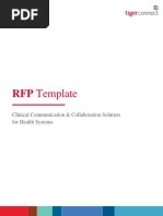 RFP Template | PDF | Request For Proposal | Computer Security