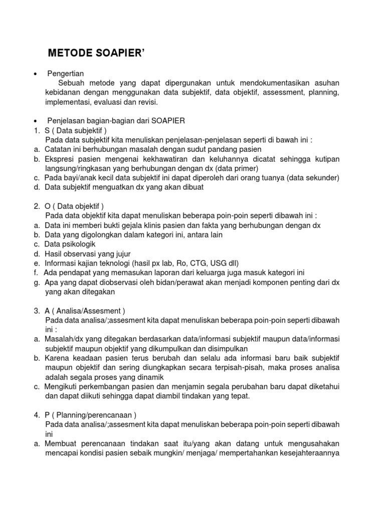 Metode Soapier | PDF