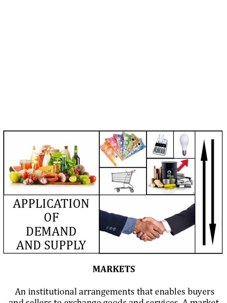 Application of Demand and Supply | PDF | Demand | Supply (Economics)