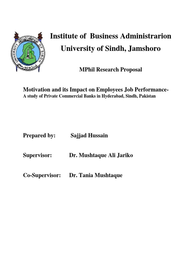 Reseach Proposal On Motivation | PDF | Goal | Motivation