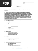 Reading Comprehension Guide | PDF | Language Arts & Discipline