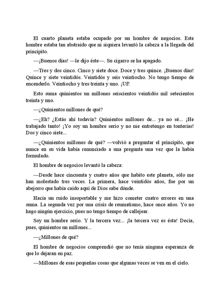 El Principito-Antoine de Saint Exupery-26 | PDF