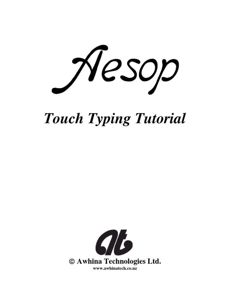 Aesop Typing Tutorial 11 | PDF | Computer Keyboard | Cursor (User Interface)