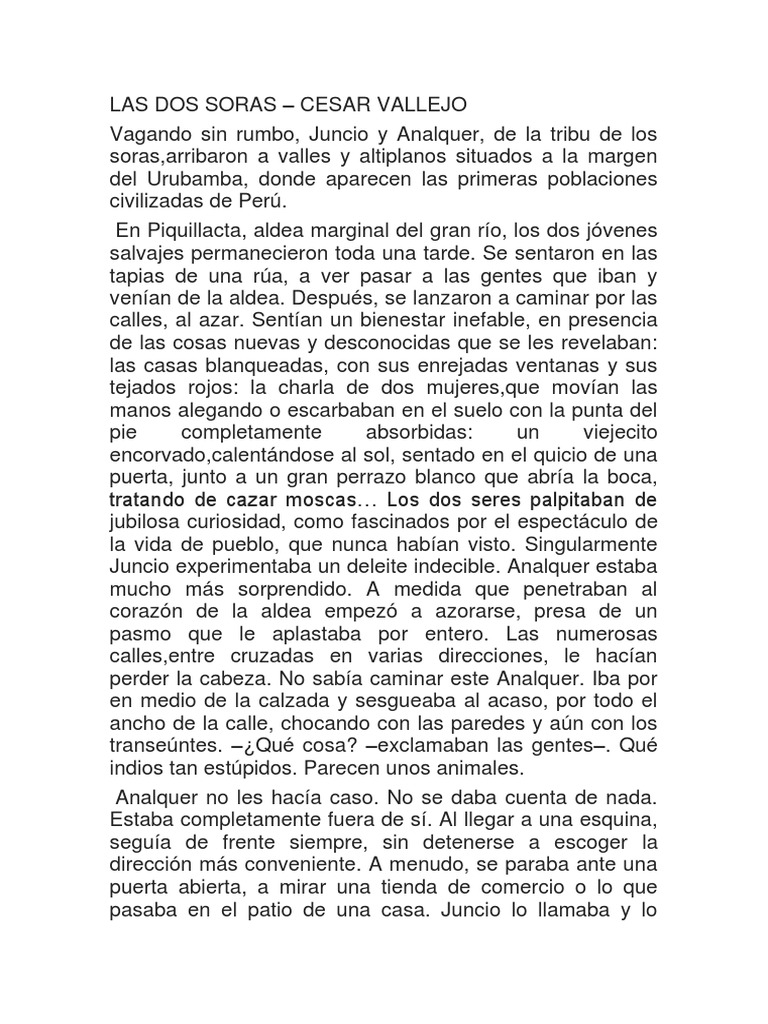 Las Dos Soras | PDF