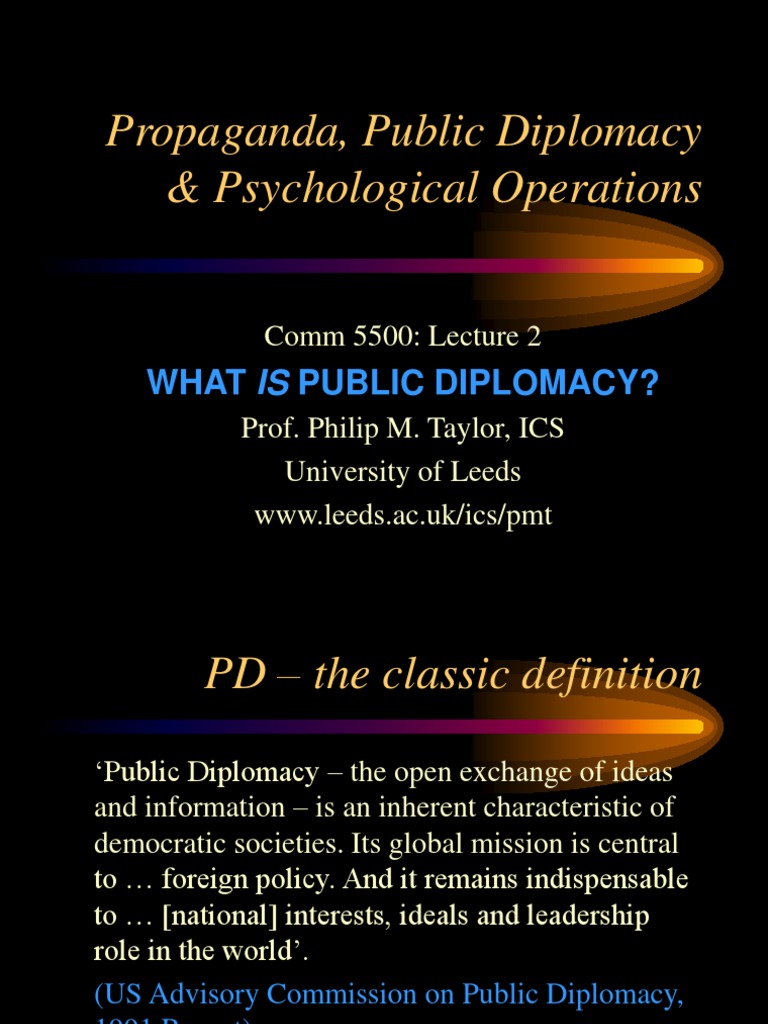 Understanding Public Diplomacy Dynamics | PDF | Soft Power | Public ...