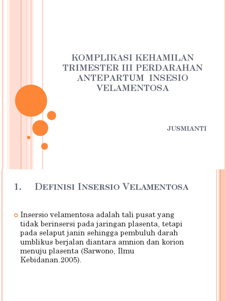 Insersio Velamentosa | PDF