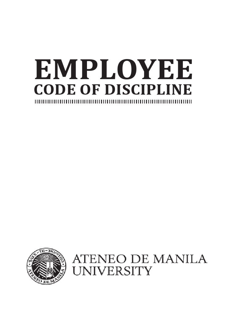 Employee Code of Discipline 01 February 2019 - 0 PDF | PDF | Employment ...