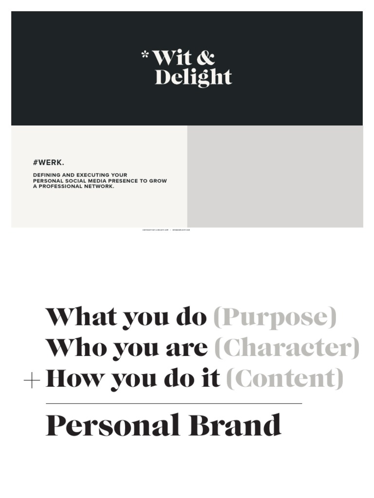 Personal Brand Worksheets | PDF