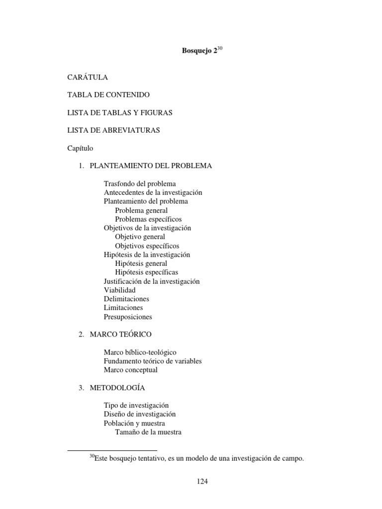 Bosquejo-Proyecto de Tesis de Campo en Investigacion | PDF