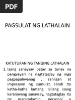 Pagsulat NG Lathalain | PDF