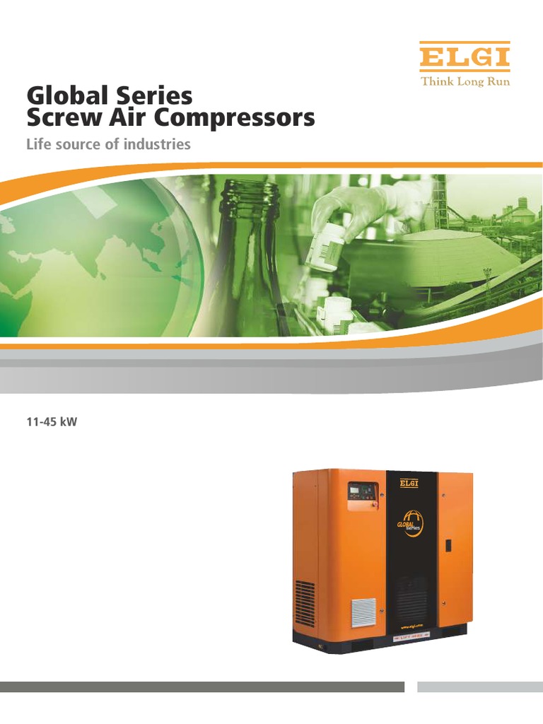 Elgi Electric Power Screw Type Air Compressor | PDF | Clothes Dryer ...