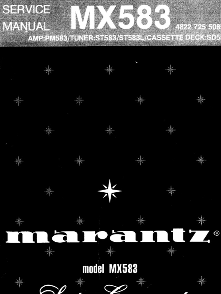 Hfe Marantz Pm583 St583 Sd583 Service en | PDF