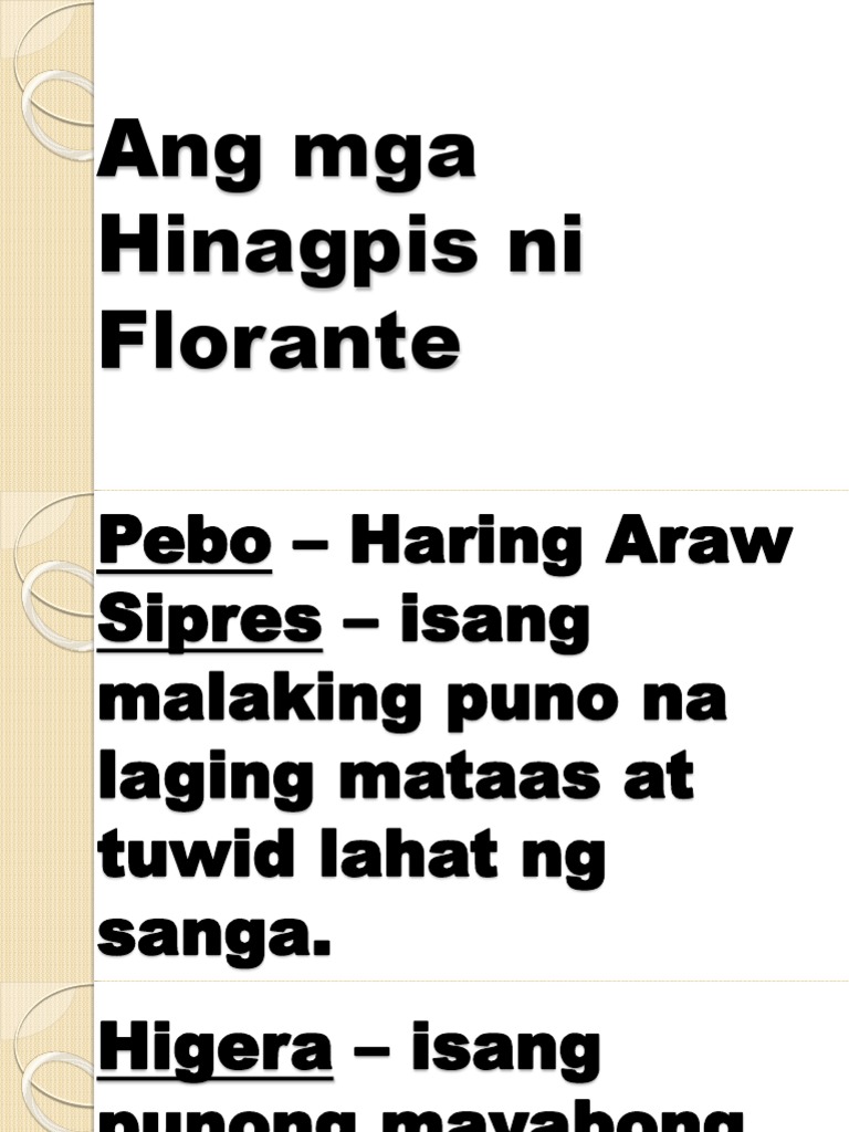 Ang Mga Hinagpis Ni Florante | PDF