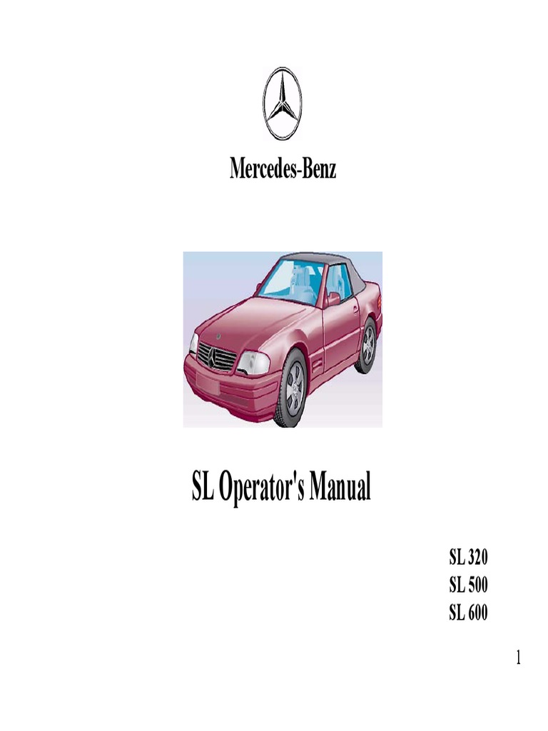 Mercedes-Benz R129 Operator's Manual | PDF | Tire | Brake