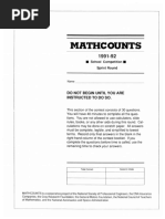 2023 Chapter Competition Sprint Round | PDF | Mathematics