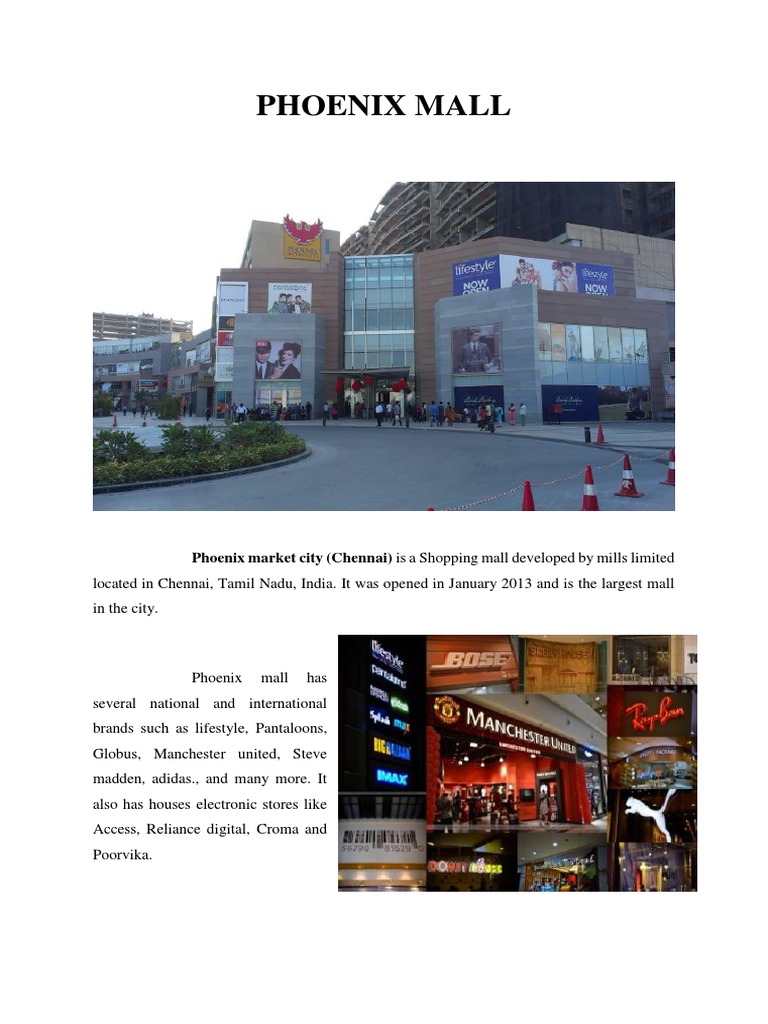 Phoenix MarketCity Chennai Overview | PDF
