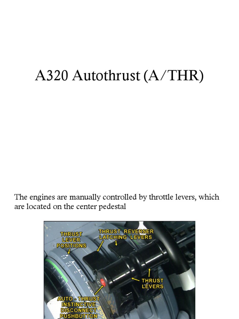A320 Autothrust | PDF | Aviation | Spaceflight Technologies