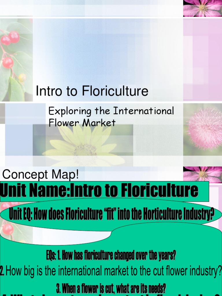 Intro To Floriculture | PDF | Floristry | Flowers