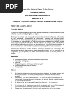 TIEMPO DE SANGRÍA Metodo Duke | PDF | Hemostasia | Plaqueta