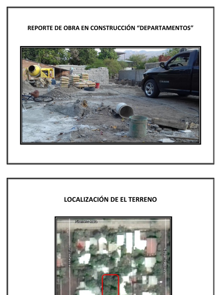 Reporte de Obra en Construccion | PDF | Edificios y estructuras ...