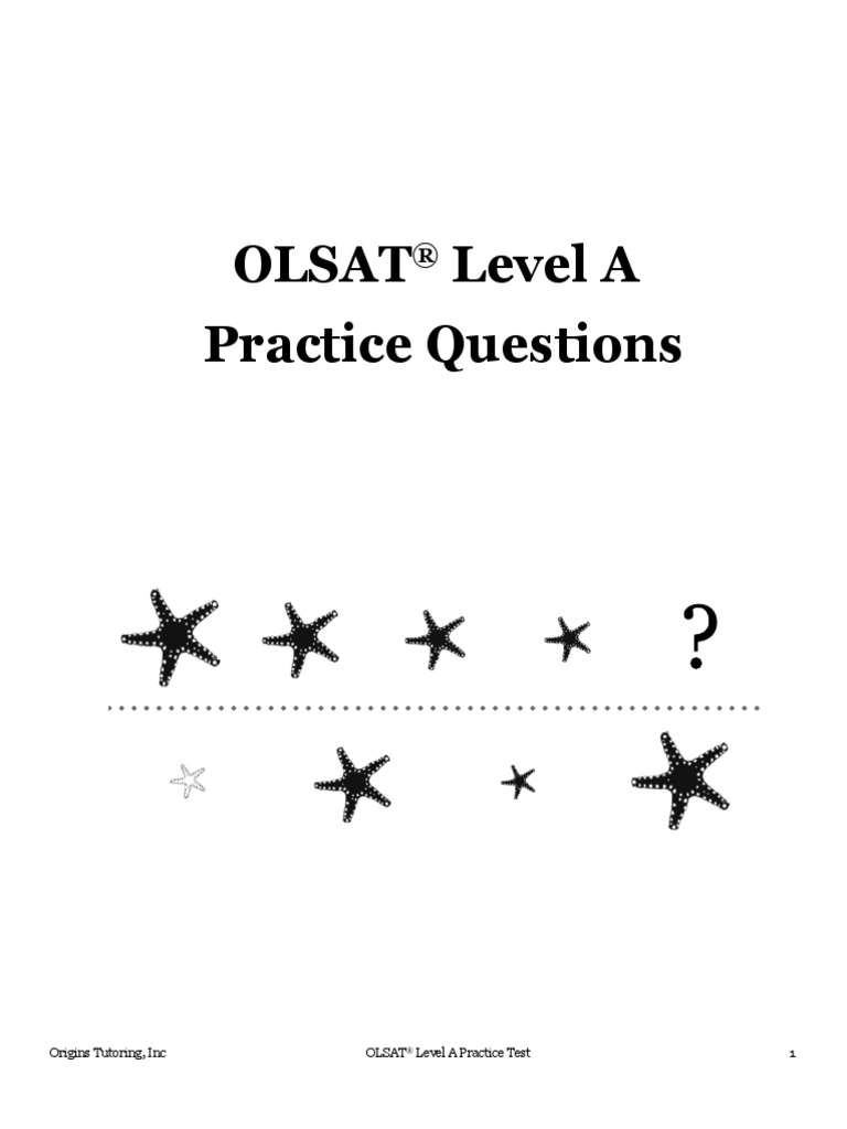 OLSAT Practice 1 - 30 Items PDF | PDF