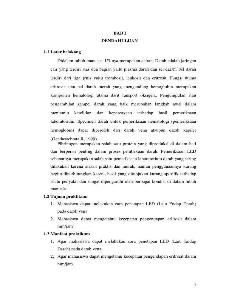 Laporan Hema Led Metode Wintrobe | PDF | Pengembangan Diri | Kesehatan ...