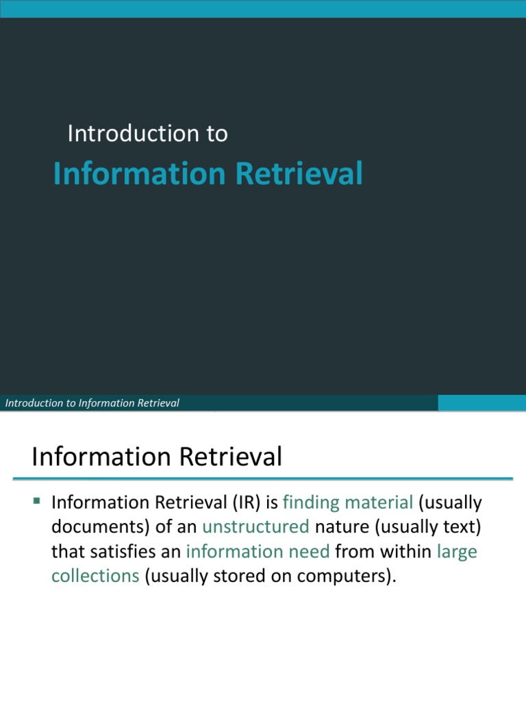 Boolean Retrieval PPT Updated | PDF | Search Engine Indexing | Information Retrieval