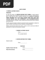 Carta Poder Telmex | PDF | Derecho