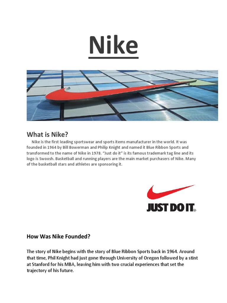 Nike Assignment | PDF | Nike | Adidas