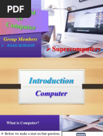 Presentation On Super Computer | PDF | Supercomputer | Computer Architecture