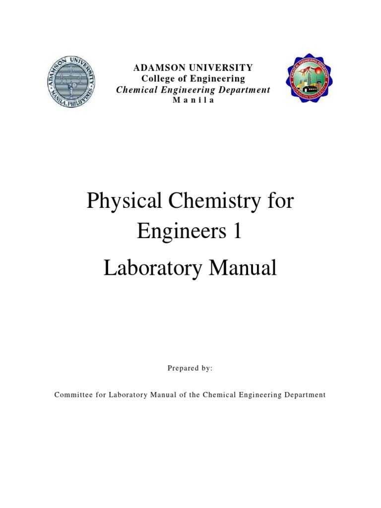 Physical Chemistry Lab Manual for Engineers | PDF | Viscosity | Gases