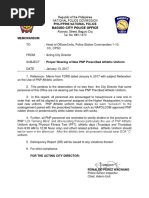 Proper Wearing of New PNP Uniform | PDF