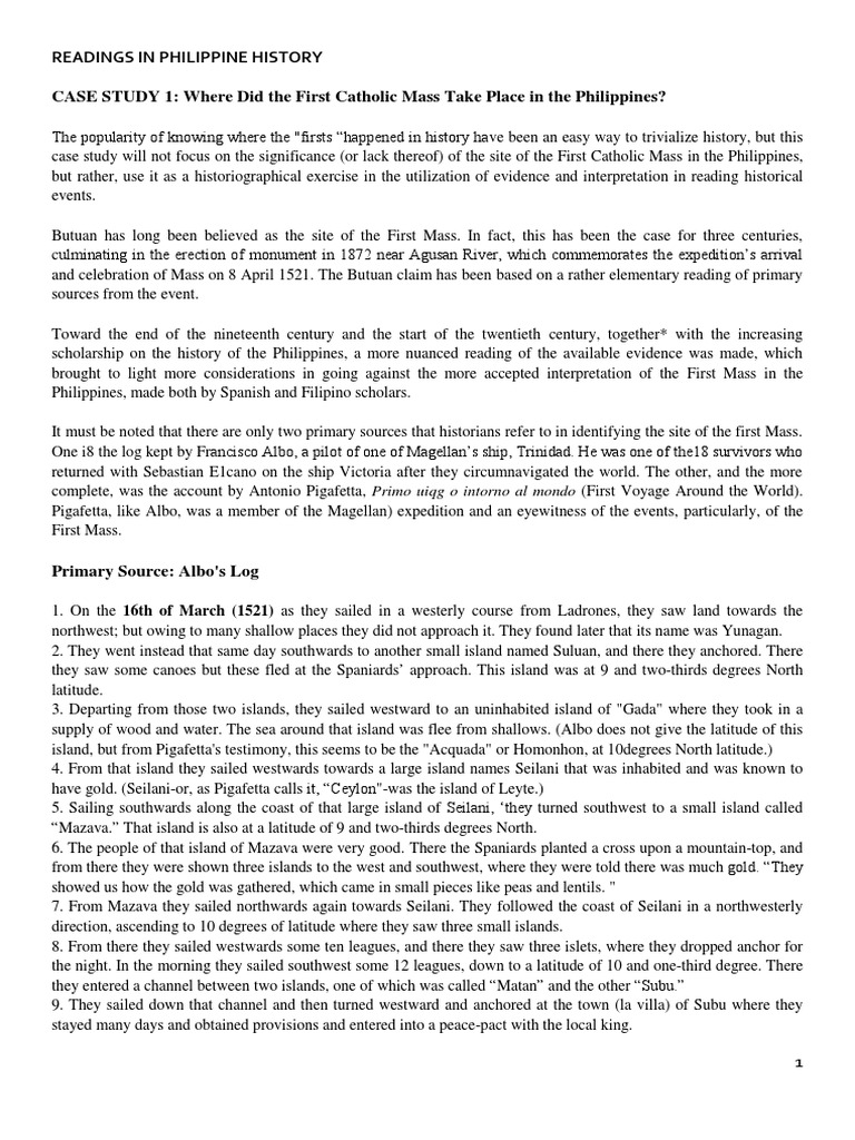 First Mass (RPH) | PDF