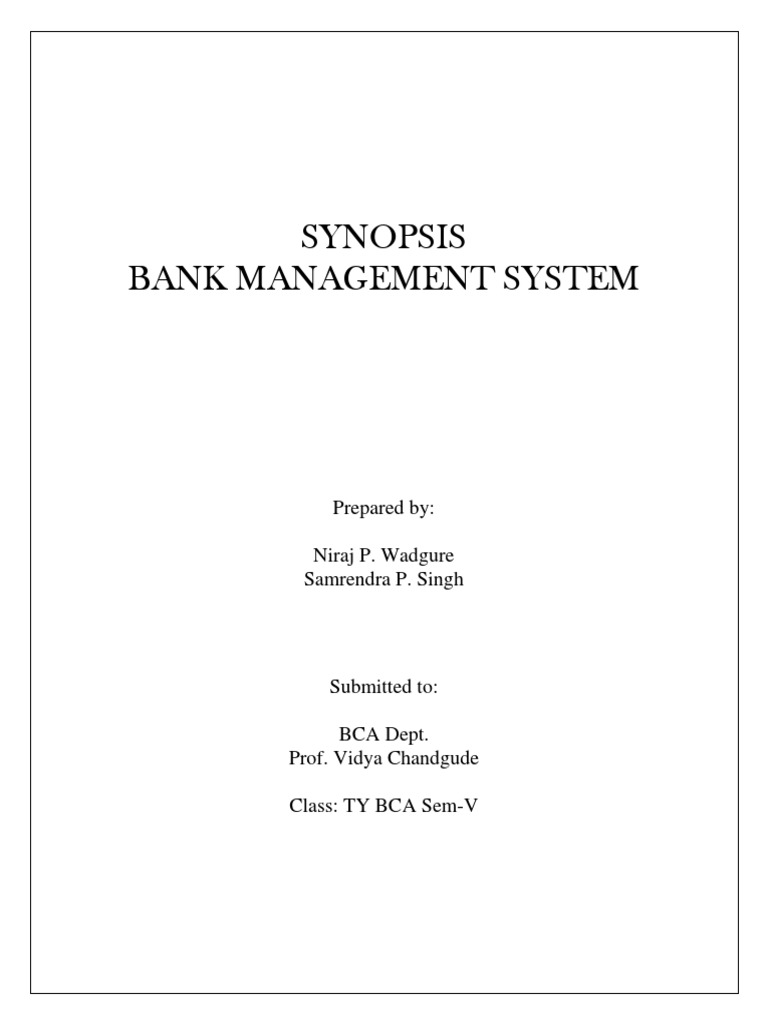 Bank Management System Overview | PDF | Automated Teller Machine | Banks