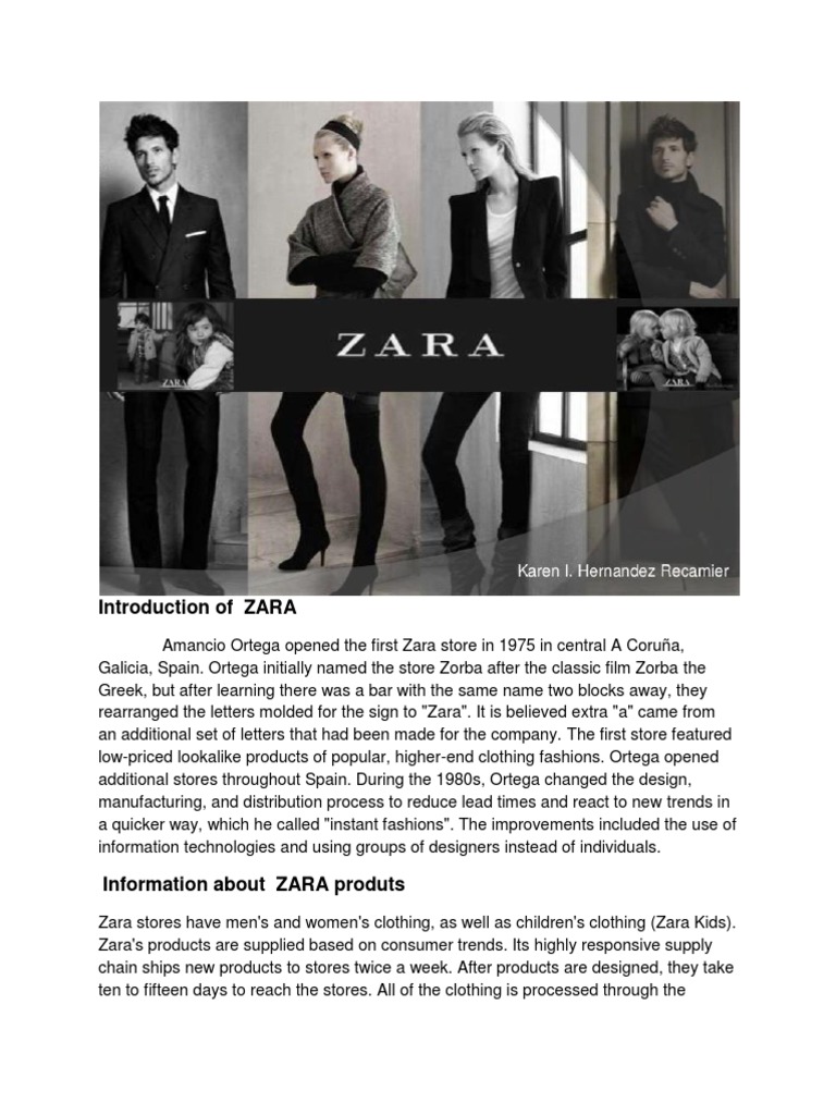 Introdution of Zara | PDF | Economies | Business