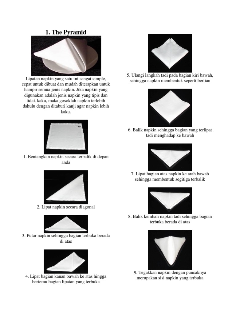 Napkin Folding | PDF