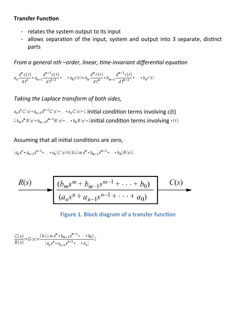 Understanding Transfer Functions in LTI Systems | PDF | Mathematics ...