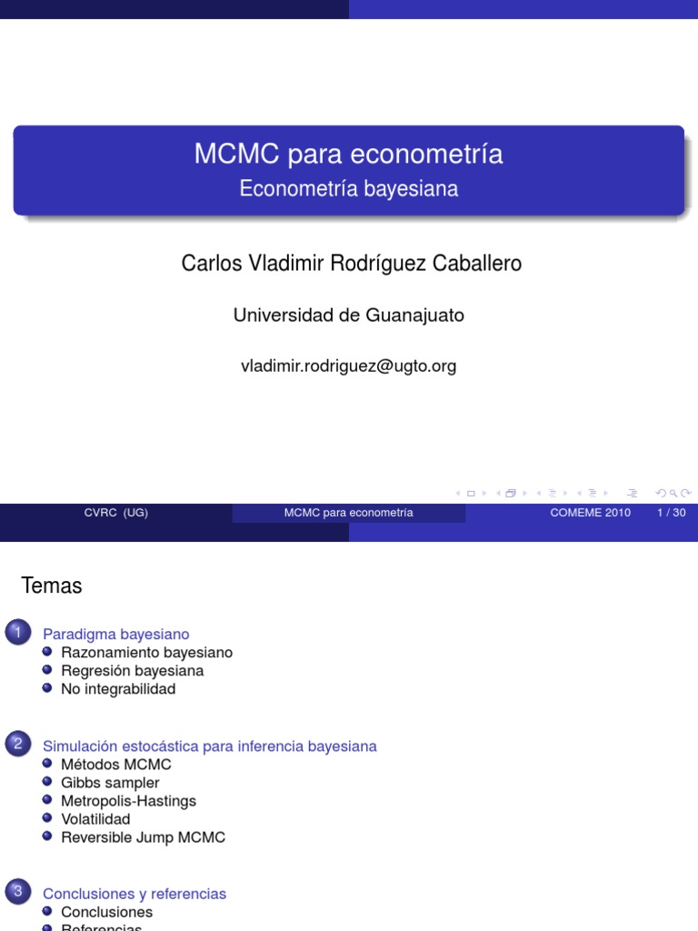 Econometria Bayesiana Carlos Rodriguez | PDF | Inferencia bayesiana | Econometría