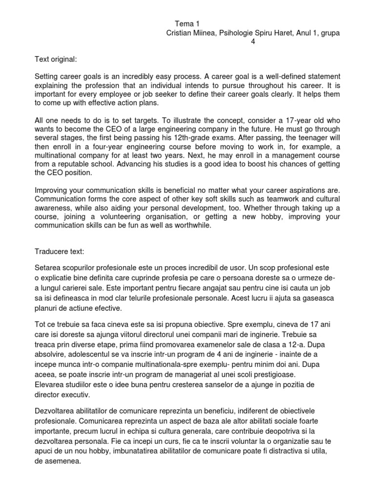 Setting Effective Career Goals | PDF | Behavioural Sciences | Behavior Modification