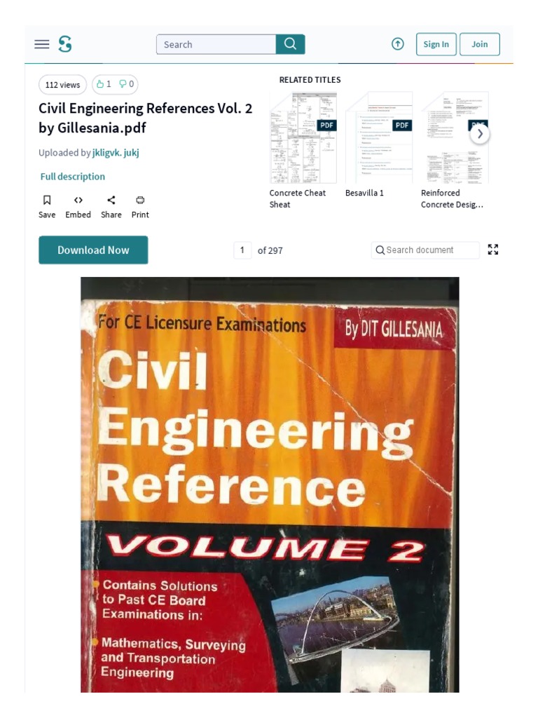 WWW Scribd Com Document 347308271 Civil Engineering References Vol 2 by ...