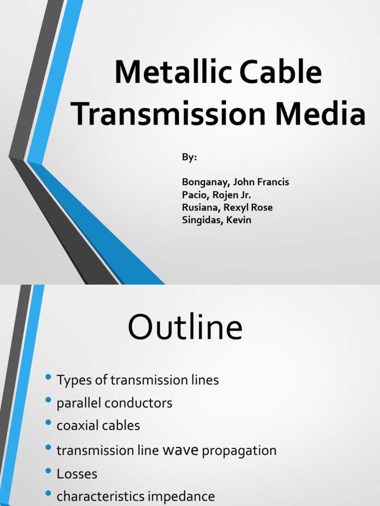 Chapter 12 Metallic-Cable-Transmission-Media PDF | Download Free PDF ...