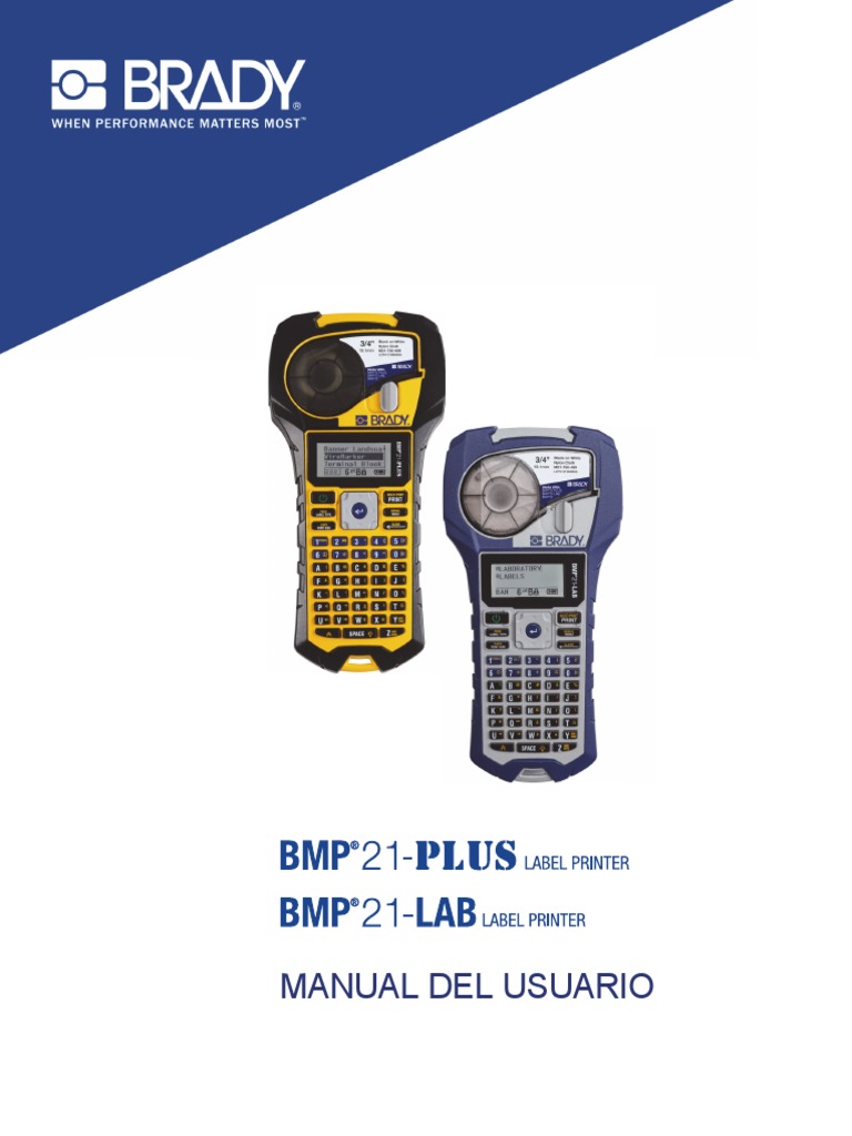 BMP21-PLUS User Guide ES | PDF | Impresora (Computación) | Marca comercial